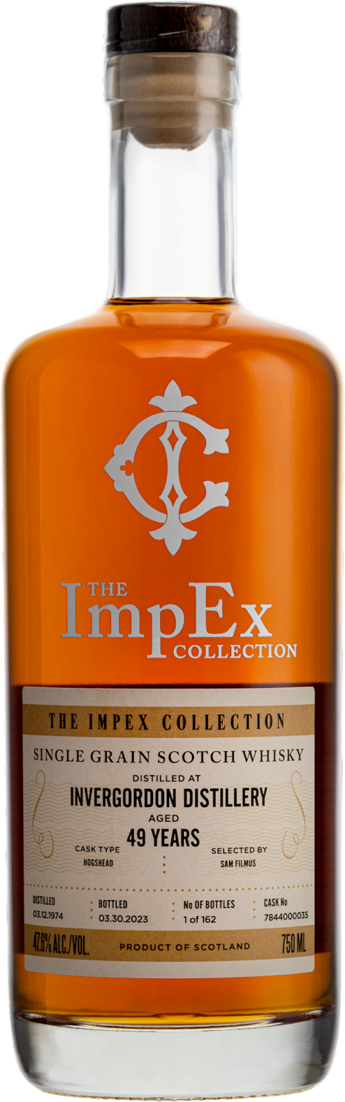 The ImpEx Collection Invergordon 1974 49 yr (750 ml) ml 47.6% alc ...